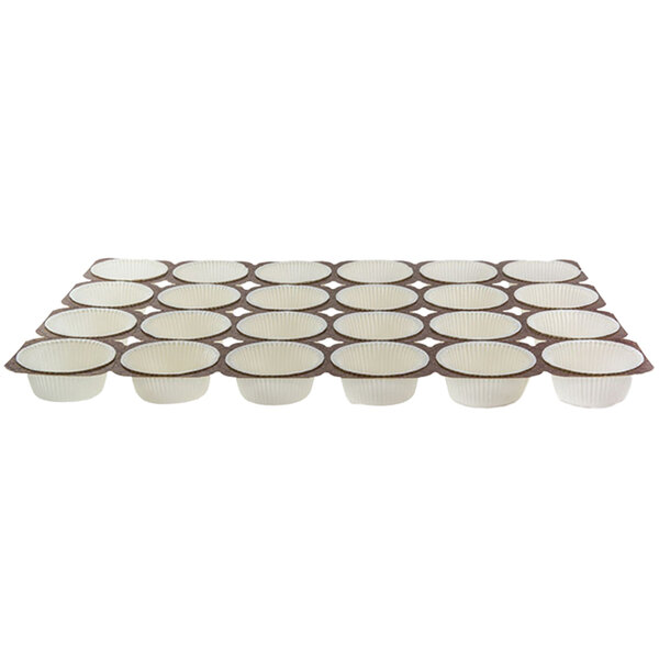Novacart 24 Cup 4 oz. Paper Muffin Tray - 125/Case