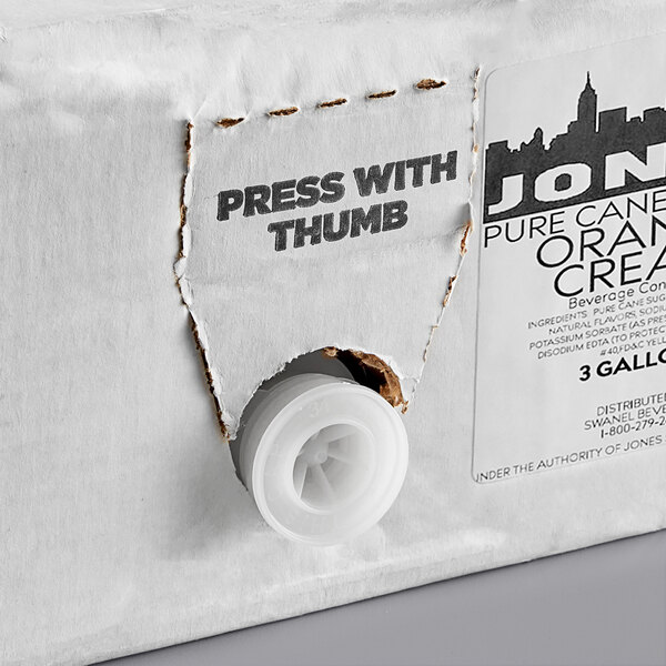 Jones Orange & Cream Beverage / Soda Syrup 3 Gallon Bag in Box