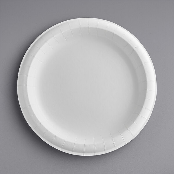 Dixie Basic 8 1/2" White Light Weight Paper Plate - 500/Case