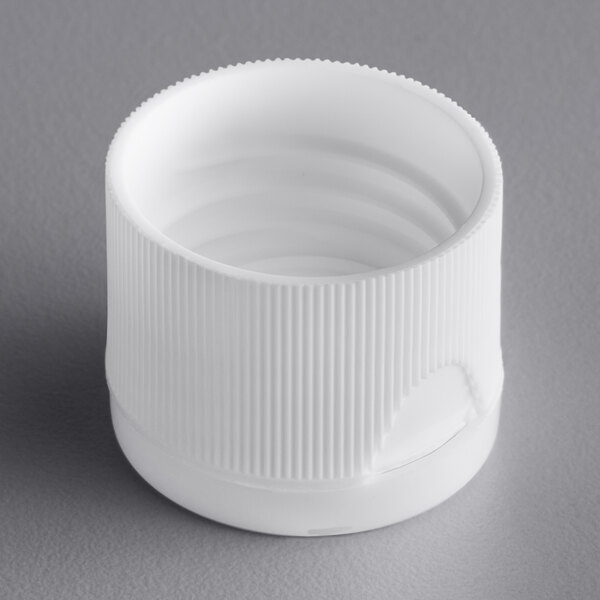 24/410 White Unlined Flip Top Lid - 3,300/Case