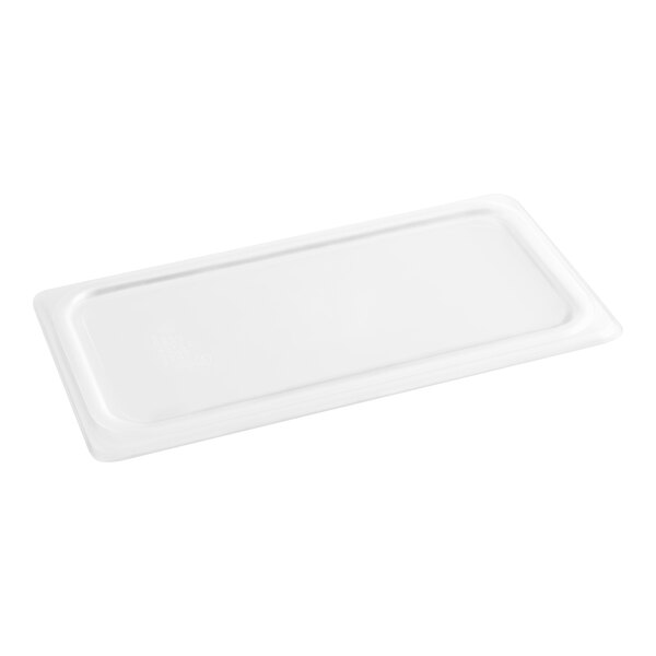 Vigor 1/3 Size Translucent Polypropylene Secure Sealing Lid