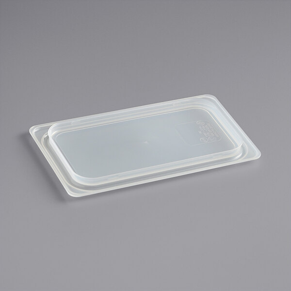 Vigor 1/4 Size Translucent Polypropylene Secure Sealing Lid