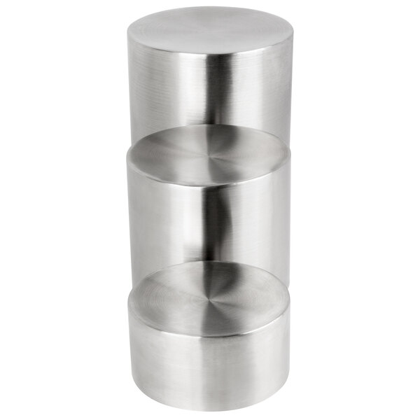 Tablecraft RR3 3 Piece Round Stainless Steel Riser