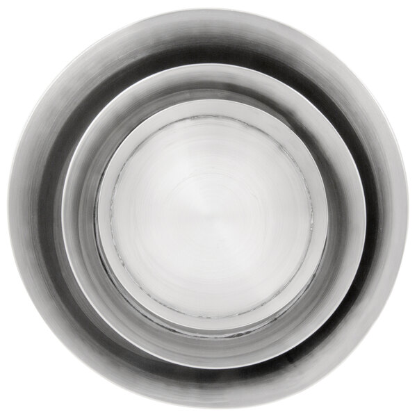 Tablecraft RR3 3 Piece Round Stainless Steel Riser