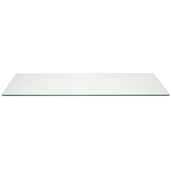 Front of the House 36" x 14" Clear Tempered Glass Buffet Board - 2/Case