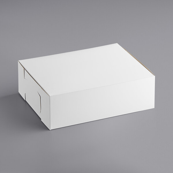 Baker's Lane 15" x 11" x 5" White Bakery Box - 100/Case