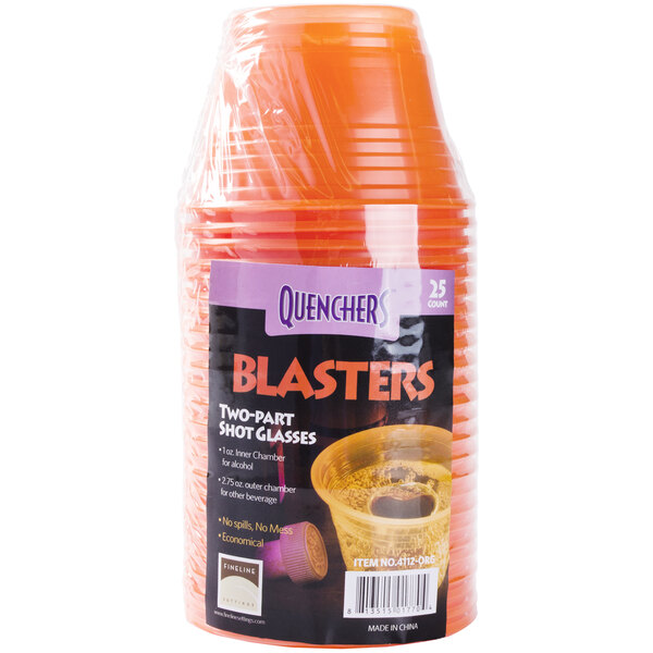 Fineline Quenchers 4112-ORG Blaster Bomb Shot Cups / Power Bombs Neon ...