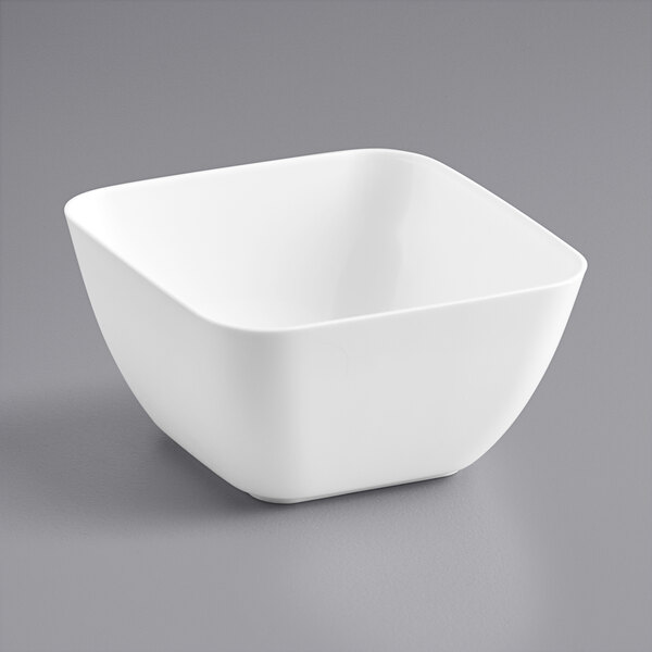 Visions White Square Plastic Mini Bowl 2.5 oz. - 200/Case