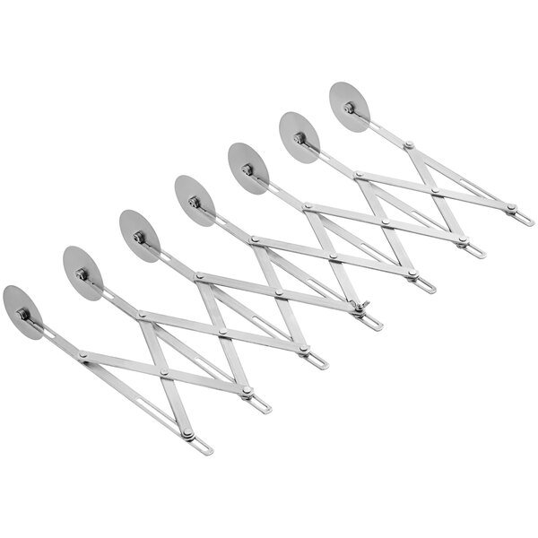 Choice 7 Wheel Expandable Stainless Steel Pastry / Dough Cutter