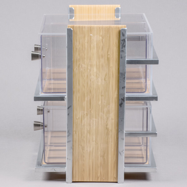 Cal-Mil 1279 Eco Modern Two Tier Bread Display Case - 14" x 11 1/2" x 15"