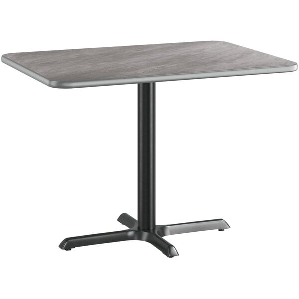 Lancaster Table & Seating 30" x 42" Reversible Gray / White Laminated ...