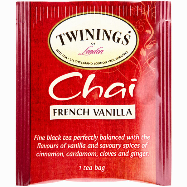 Twinings French Vanilla Chai Tea Bags - 20/Box