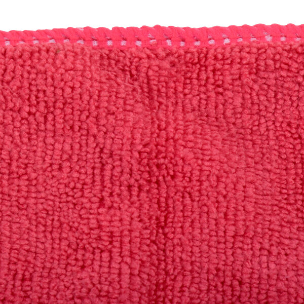 Unger MC40R SmartColor MicroWipe 16" x 16" Red Light-Duty Microfiber ...
