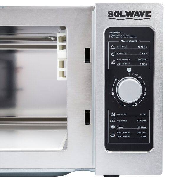 Solwave Stainless Steel Commercial Microwave with Dial Control - 120V ...