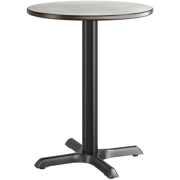 Lancaster Table & Seating 24" Round Reversible Birch / Ash Laminated ...