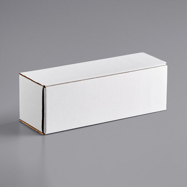 Lavex 12" x 4" x 4" White Tuck Top Corrugated Mailer - 50/Case