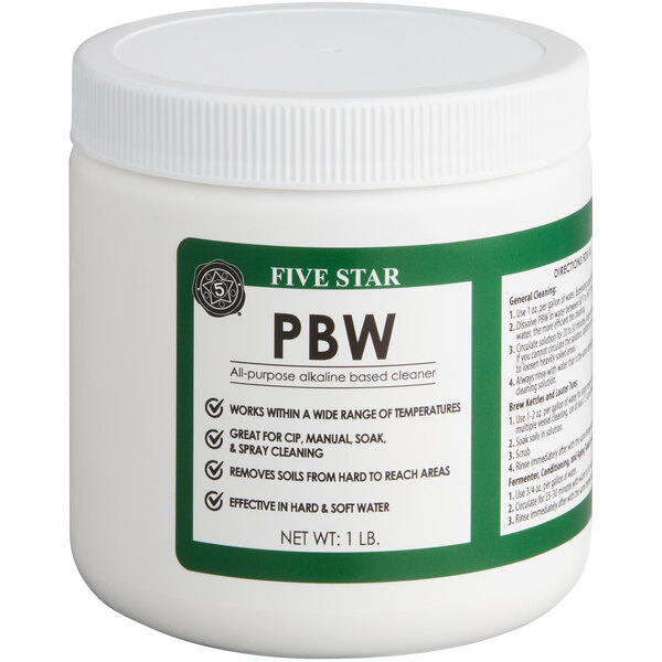Five Star Chemicals 26-PBW-FS50 PBW Non-Caustic Alkaline Brewery ...