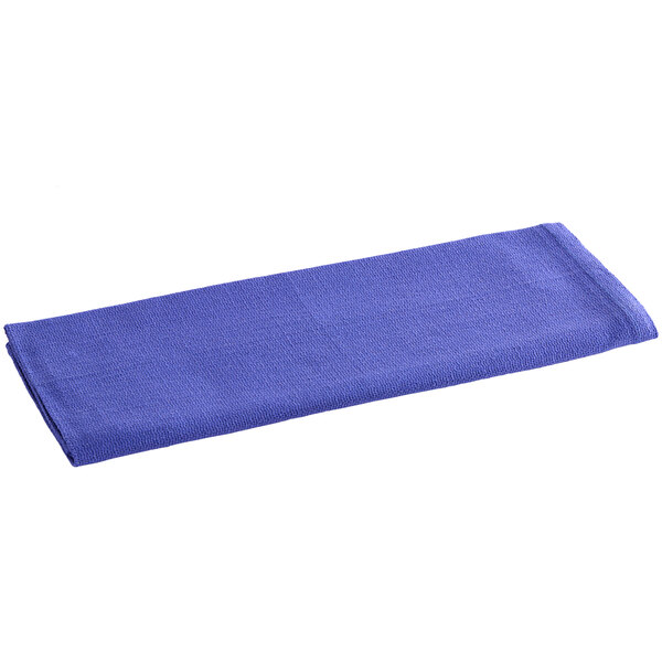 Oxford 16" x 26" Blue 100% Cotton Lint Free Cleaning Cloth - 24/Pack