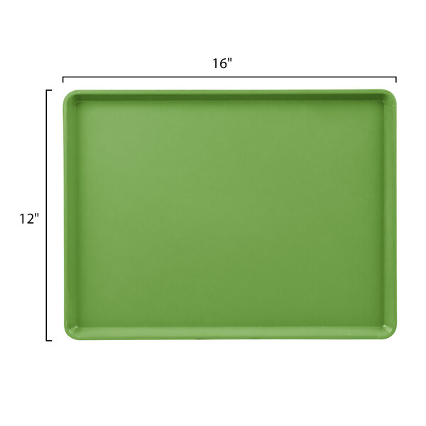 Cambro 1216D113 12" x 16" Lime-ade Dietary Tray - 12/Case
