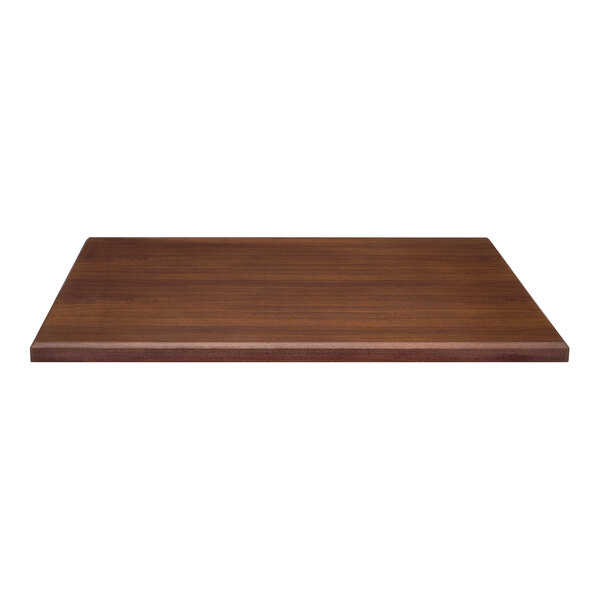 Perfect Tables 30" x 96" Indoor Dark Walnut Woodgrain Table Top