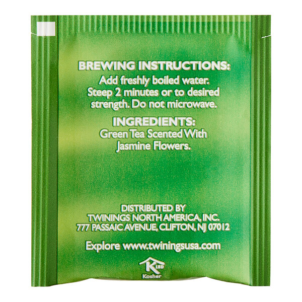 Twinings Green Tea with Jasmine Tea Bags - 20/Box