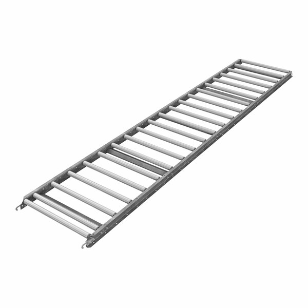 Omni Metalcraft Corp. 22" x 10' Gravity Conveyor with 1 3/8" Galvanized ...