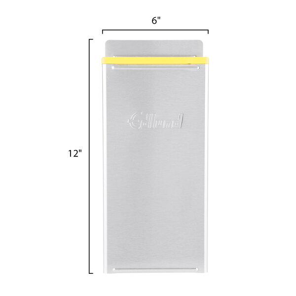 Edlund KR-50Y 12" HACCP Enclosed Stainless Steel Knife Rack with Yellow ...