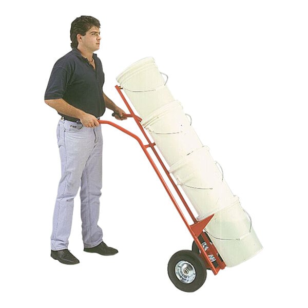 Wesco Industrial Products 500 lb. 5 Gallon Pail Truck with 10" Semi ...