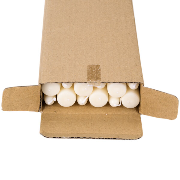 Will & Baumer 15" Ivory Taper Candle - 12/Pack