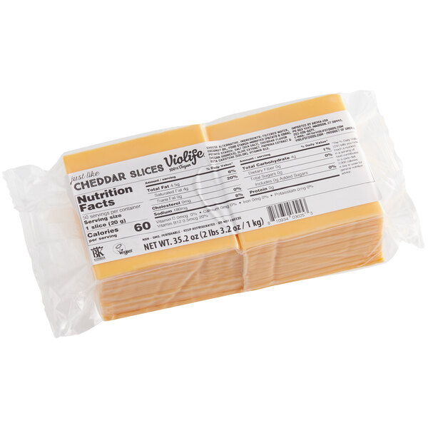 Violife Just Like Cheddar Vegan Cheese Slices 2.2 lb.