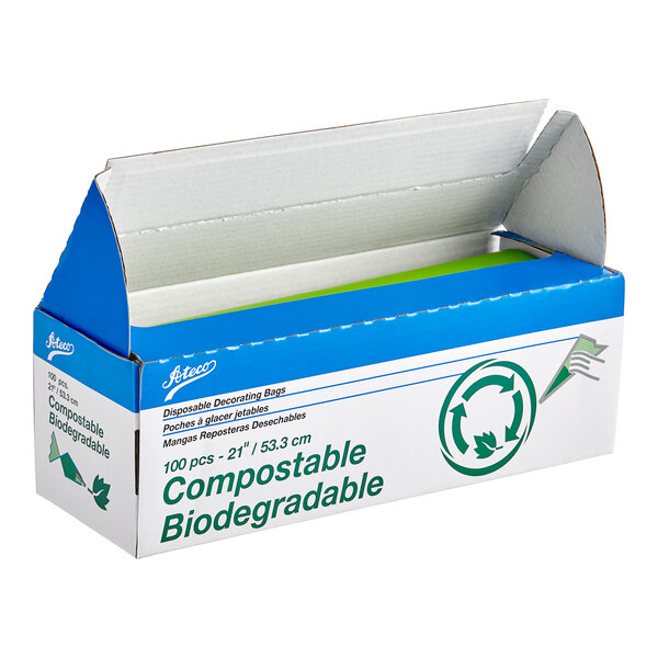 Ateco 21" Biodegradable Disposable Pastry Bag 4521 - 100/Roll