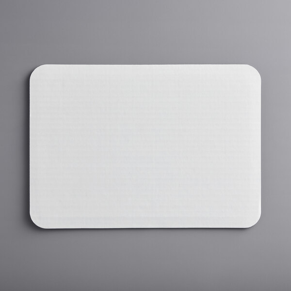 Baker's Lane 13 3/4" x 9 3/4" White Corrugated Grease-Resistant Quarter ...