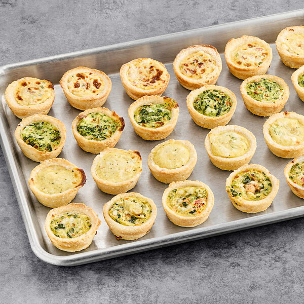 Cuisine Innovations Mini Quiche Assortment 0.8 oz. - 100/Case