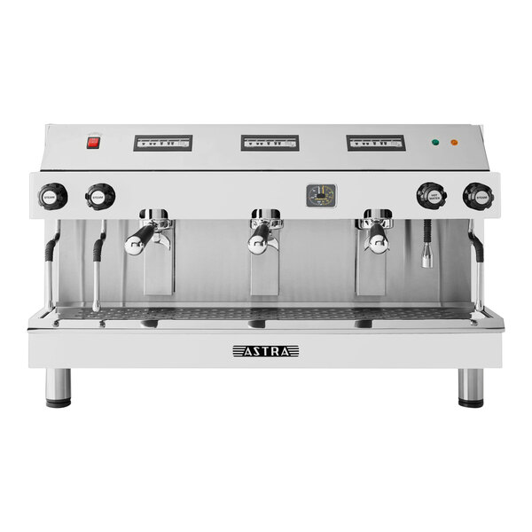 Astra Mega III M3-013-WH Automatic White Espresso Machine - 220V