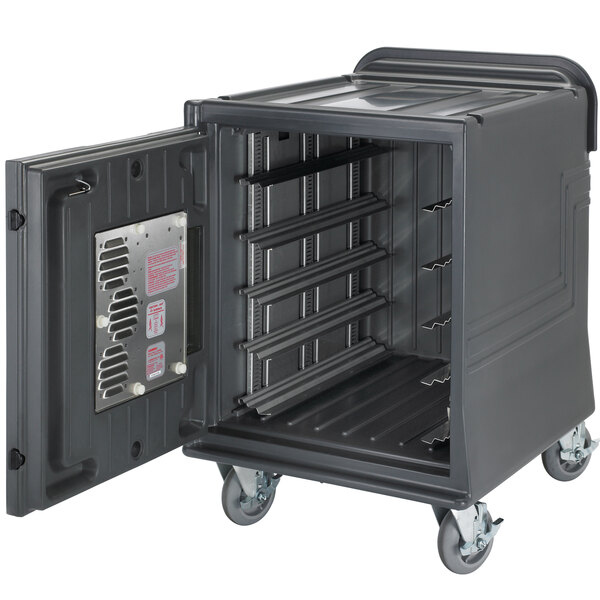 Cambro CMBPLHHD Charcoal Gray Electric Combo Cart Plus with Heavy Duty ...