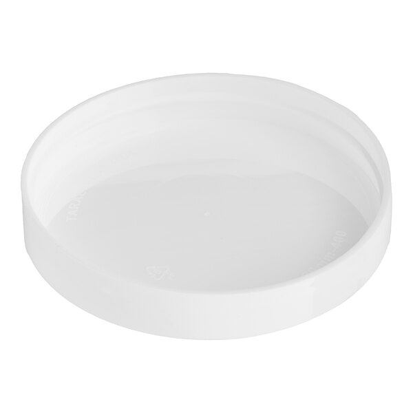 89/400 Smooth Unlined White Lid - 370/Case