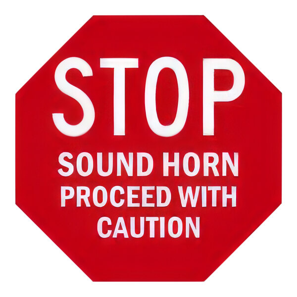 Lavex 24" x 24" High-Intensity Prismatic Reflective Aluminum "Stop ...