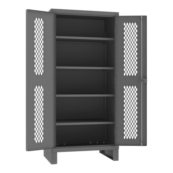 Durham Mfg 36" x 24" x 78" 12 Gauge Steel 4-Shelf Storage Cabinet with ...
