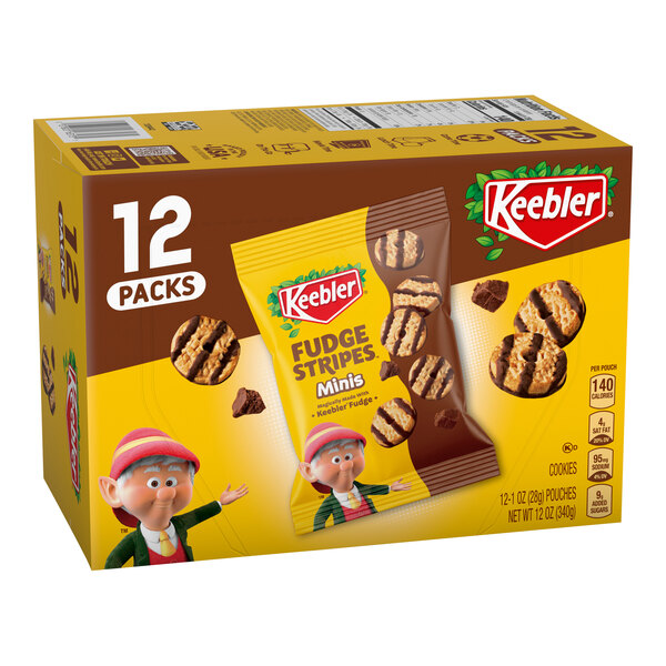 Keebler Fudge Stripes™ Minis Snack Pack 1 oz. - 48/Case
