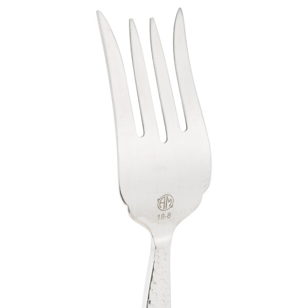 American Metalcraft HM11CMF 11" Hammered Stainless Steel Cold Meat Fork