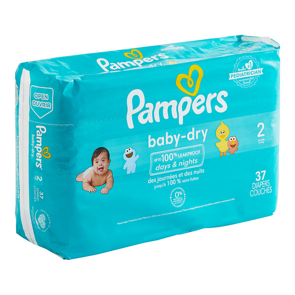 Pampers Baby-Dry Size 2 Baby Diapers - 148/Case