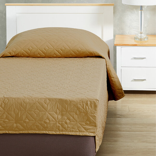 Berkshire Hospitality CozyCare Designs 65" x 95" Twin Size Antique Gold ...