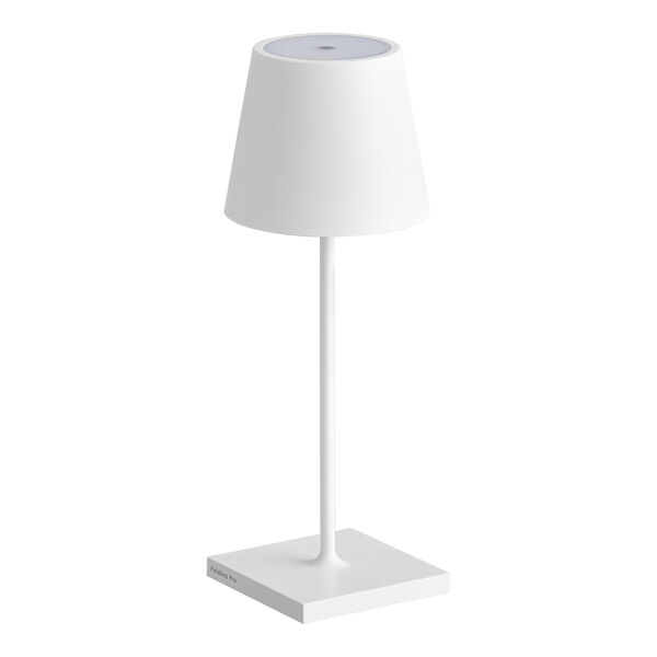 Zafferano America Poldina Pro Mini 11 7/8" White Cordless Rechargeable ...