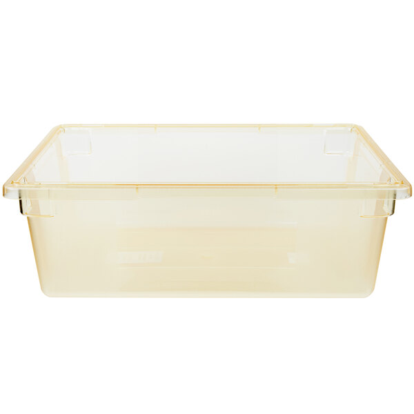 Carlisle 10622C22 StorPlus Yellow Food Storage Box - 26" x 18" x 9"