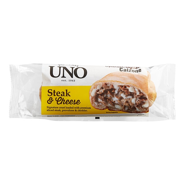Pizzeria Uno Personal Steak and Cheese Calzone 6 oz. - 16/Case