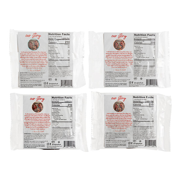 Red Plate Foods Individually Wrapped Vegan Cookie Variety Pack 1.76 oz ...
