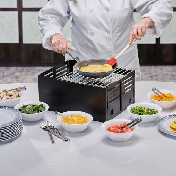 Chef Master 90278 15 1/16" x 14 1/16" x 7 1/8" Black Cold Rolled Steel ...