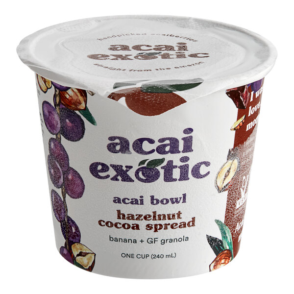 Acai Exotic Hazelnut Cocoa Spread Acai Bowl 8 oz. - 12/Case