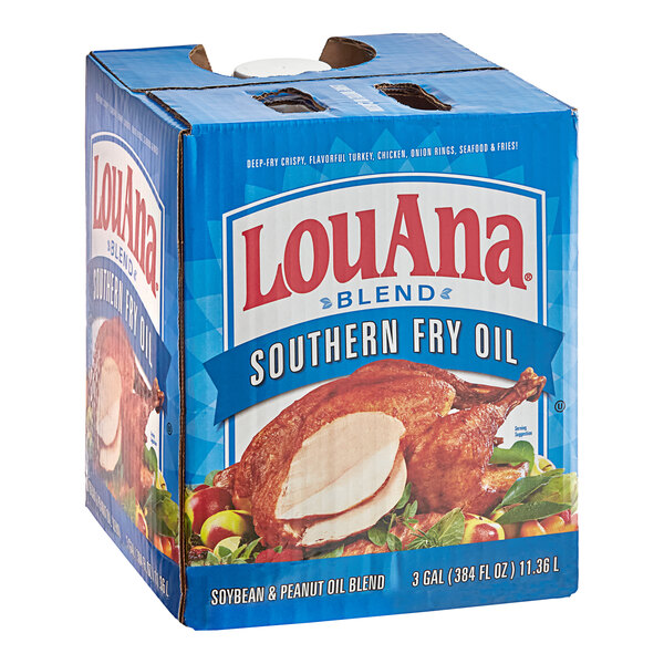 LouAna Southern Fry Soybean and Peanut Oil Blend 3 Gallon