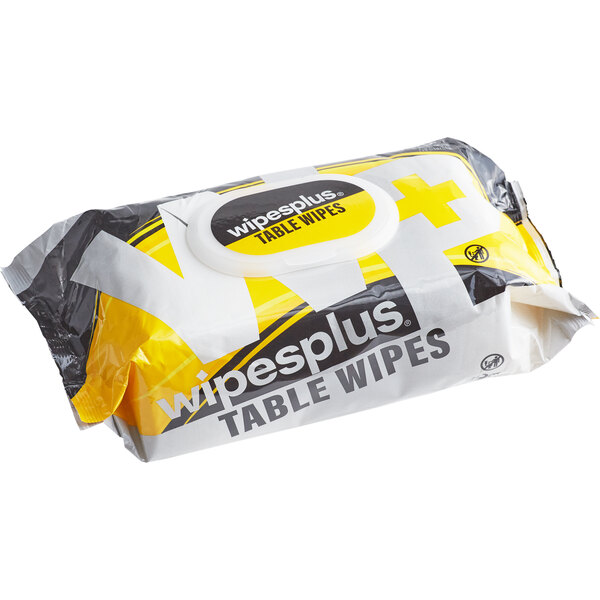 WipesPlus 7" x 10" 90-Count Table Wipes